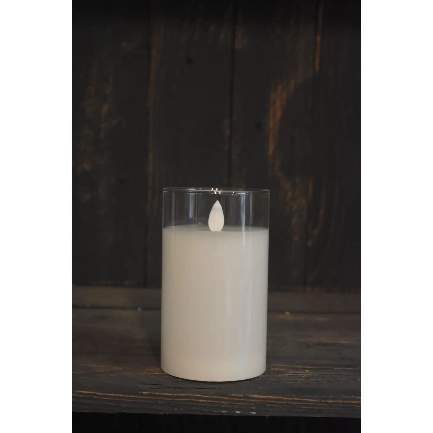Clear Glass LED Candle 3x4 – Modest Marge LLC
